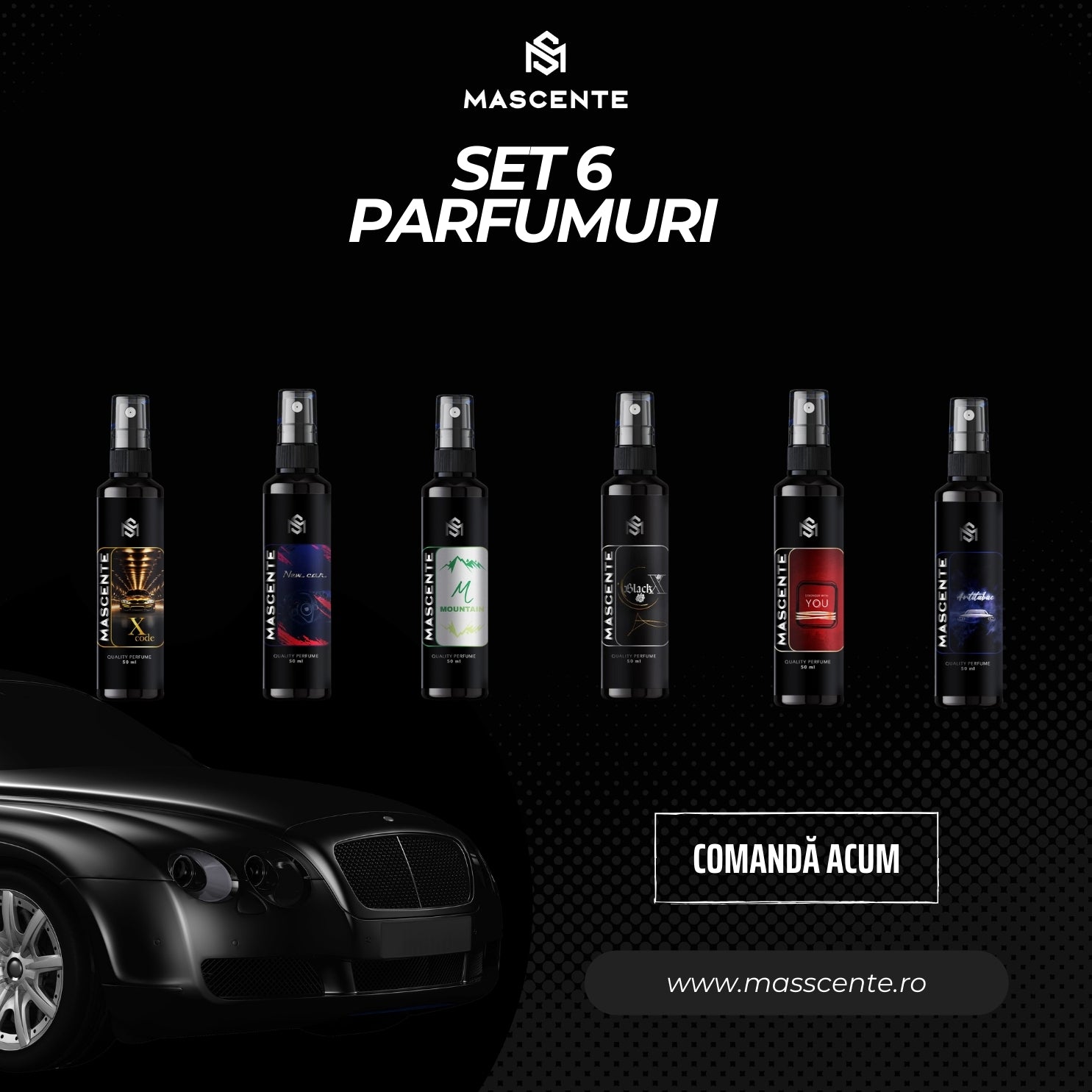 Set 6 Parfumuri + 6 Brăduți CADOU